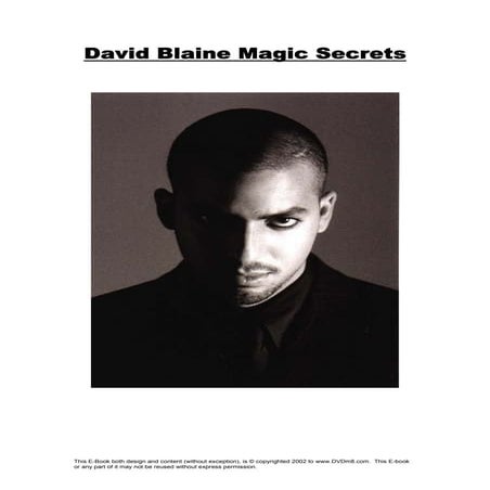 David Blaine Magic Secrets | PDF