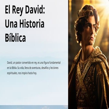 el rey David una historia biblica, el cual | PPTX