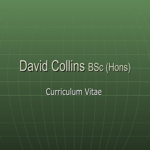 David Collins CV | PPT