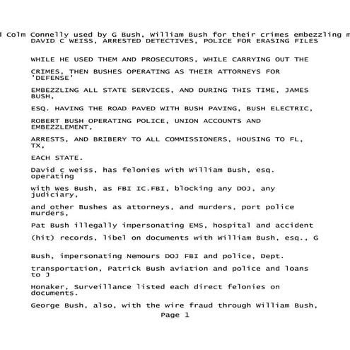2010 William Bush, esq. M Koch Bush clerk of court David C Weiss ...