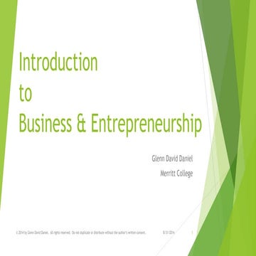 Introduction to Business and Entrepreneurship for High School Seniors ...