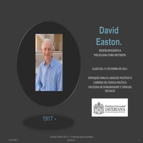 Sistem & sistem politik menurut david easton | PPT