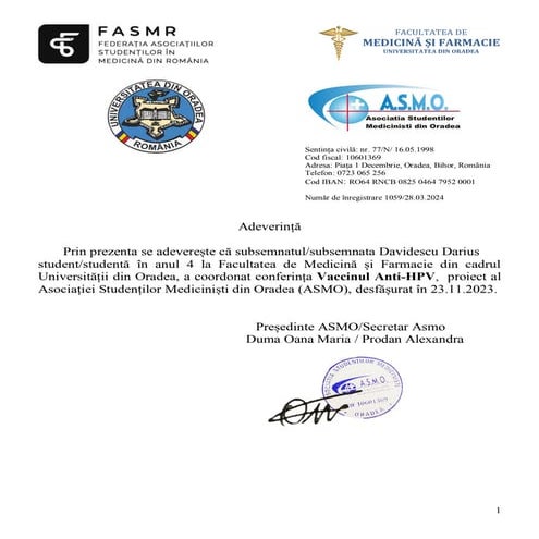 Davidescu-Darius-Vacc.-Anti-HPV.pdf dsada | PDF