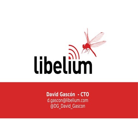 David Gascon, Libelium CTO, keynote talk in DevOSS Azure Days, Dec ...
