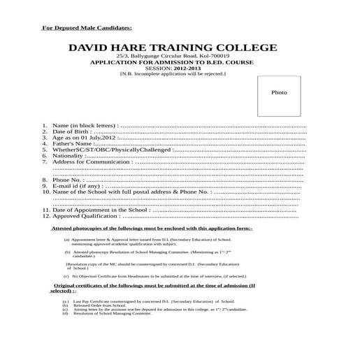 Ntse print application | PDF