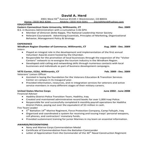 Biography of Marc Korenberg: Finance Executive & Army Veteran .pdf
