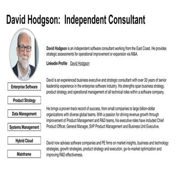 David hodgson 1 page bio | PDF