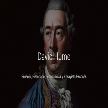 david hume explicación y vida e historia | PPTX