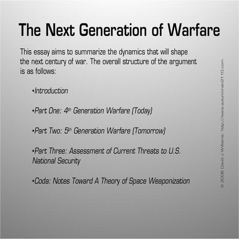 The Future Of War: U.S. National Security in the 21st Century | PDF