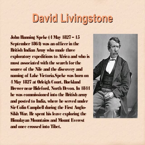 David Livingstone | ODP