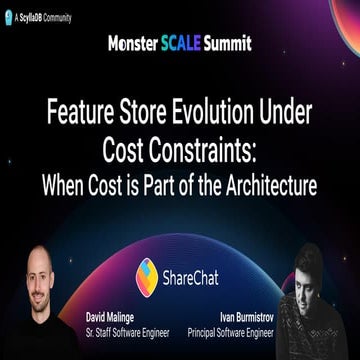 Feature Store Evolution Under Cost Constraints: When Cost is Part of the Architecture by David ...