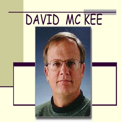 David mc kee | PPT