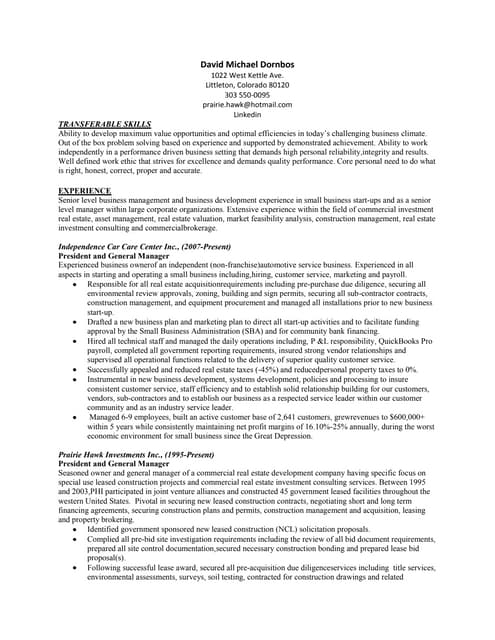 John L Tatum Resume | DOC