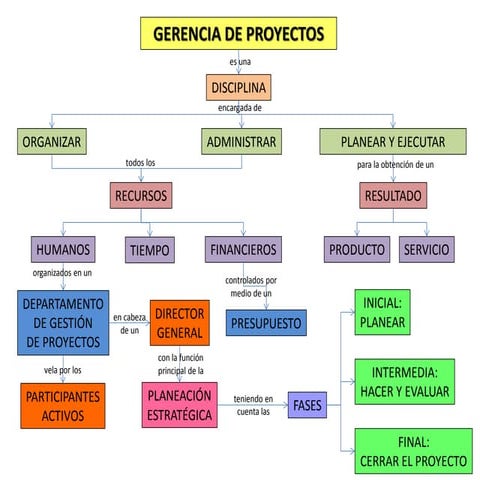 Mapa Conceptual Gerencia de Proyectos | PDF