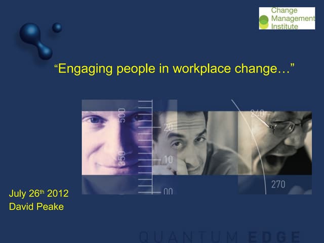 CMI Presentation on Organisational Change Maturity Model | PPTX