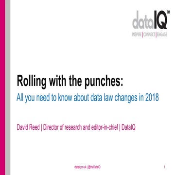 All You Need To Know About Data Law Changes in 2018 | PPTX