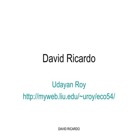 David ricardo