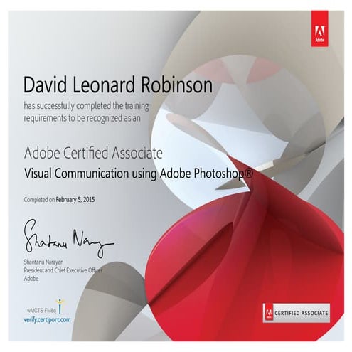 Adobe Certified Associate - Visual Communication using Adobe Photoshop ...