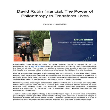 David Rubin financial_ The Power of Philanthropy to Transform Lives.pdf