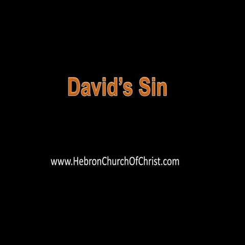 David's Sin | PPT