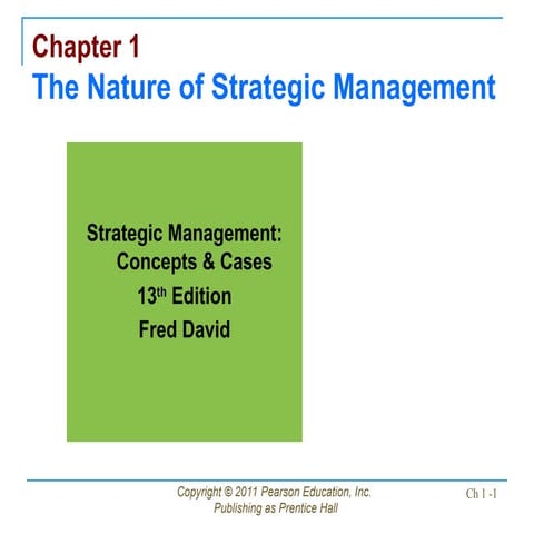 Strategic management - concepts and cases | PPT