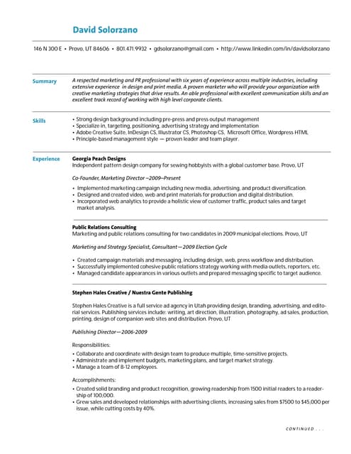 Avi sills resume | PDF