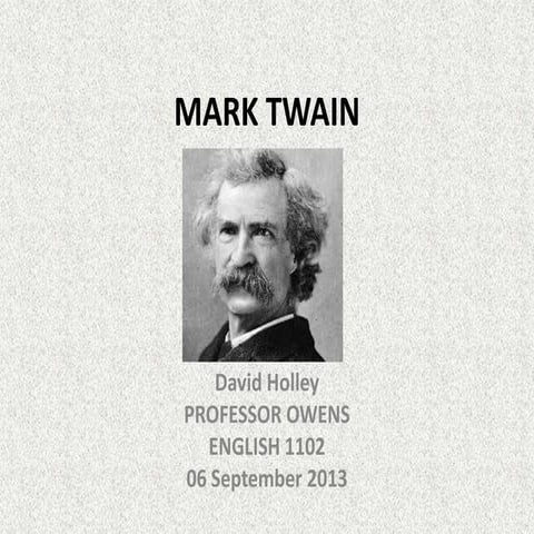 Davids powerpoint mark twain | PPT