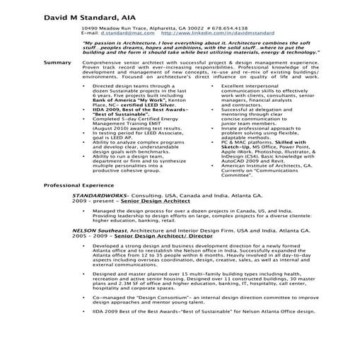 David Std Resume2w O Projects Or Pictures Copy | PDF