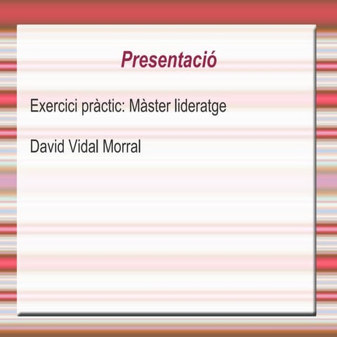 David Vidal | PPT