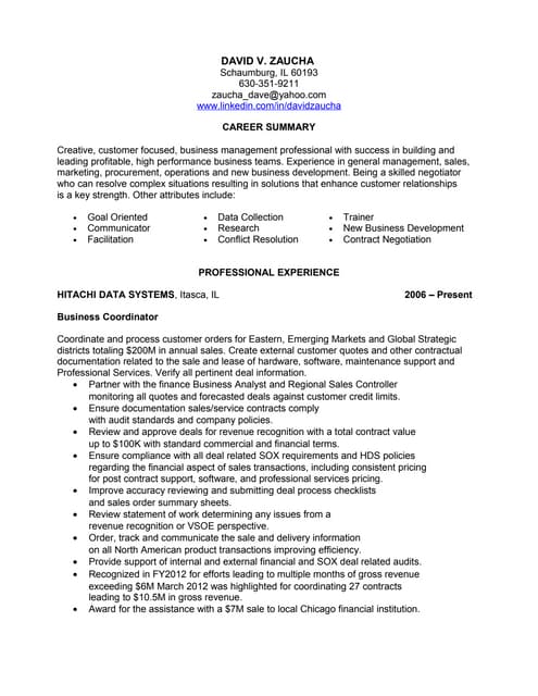 Business resume sample | PDF