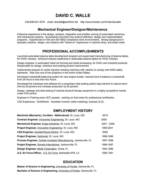 Resume Douglas Breitenfeld | PDF