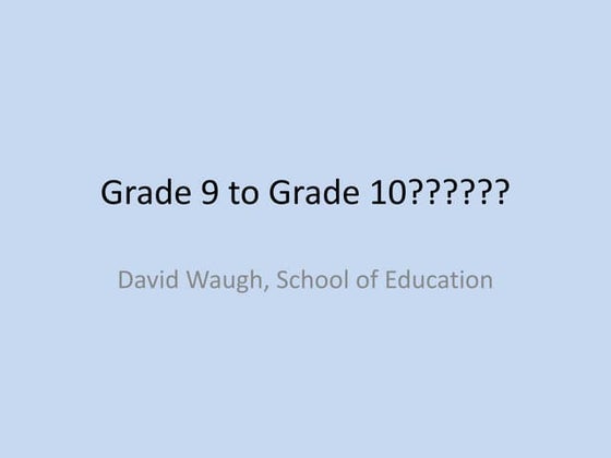Grade 9 and 10 Subject Choices - Jumeira Baccalaureate School | PDF