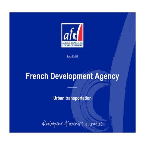 Urban Transportation: French Development Agency | PDF