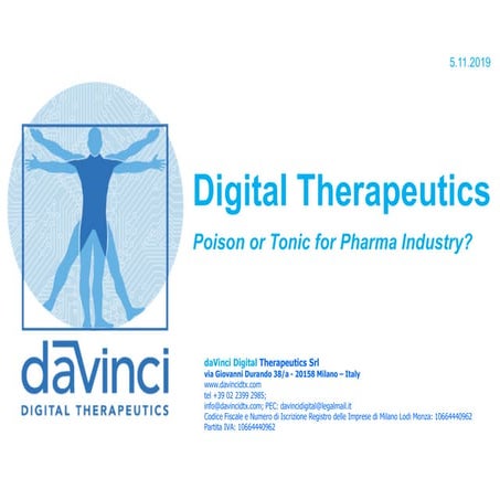 Digital Therapeutics DTx - Poison or Tonic for Pharma Industry? | PDF