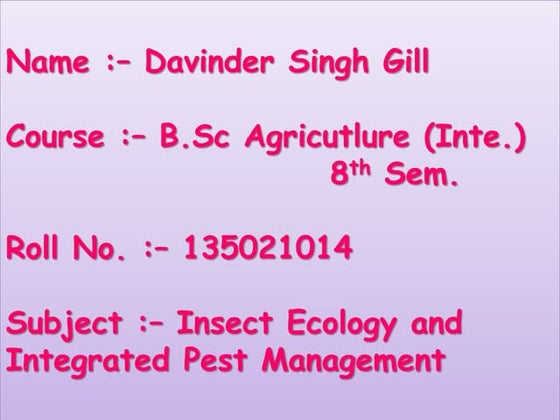 CLASSIFICATION OF INSECTICIDES AND THEIR MODE OF ACTION | PPTX ...