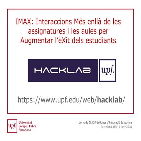 Daviniahl-HackLab-jornada-bones-practiques-june2018 | PPT