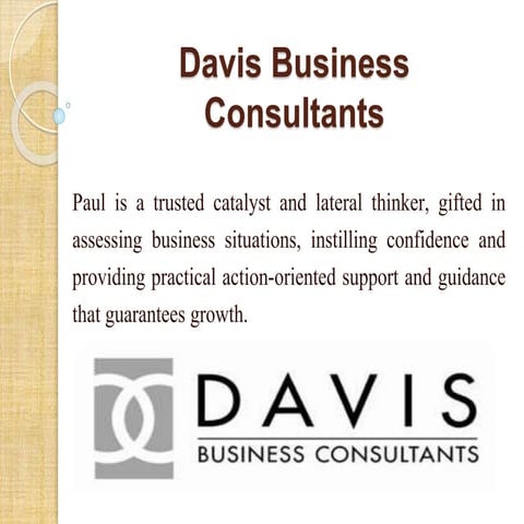 Davis business consultants | PPT