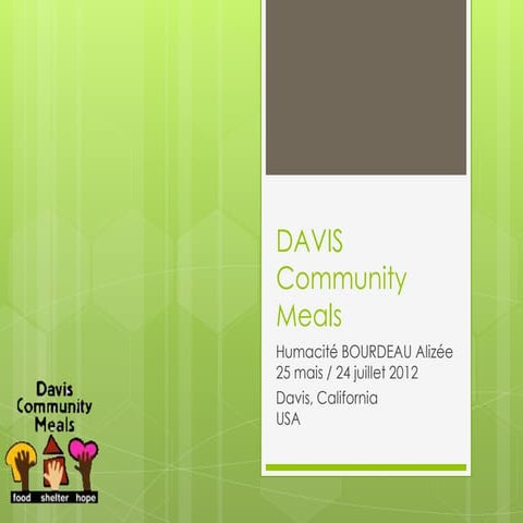 Davis community meals | PPTX