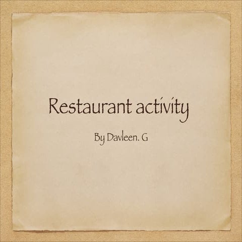 ESL eating out flashcards | PDF