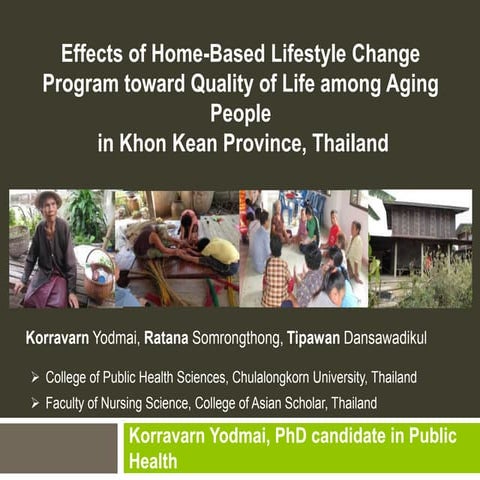 Effects of Home-Based Lifestyle Change Program on Quality of Life among ...