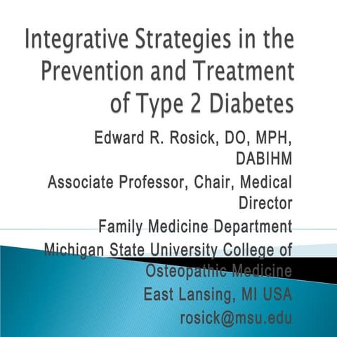 Integrative Therapies in the Prevention and Treatment of Type 2 ...