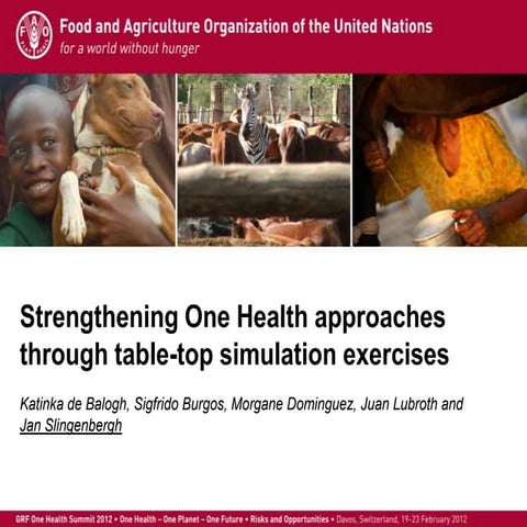 Strengthening One Health approaches through tabletop simulation ...