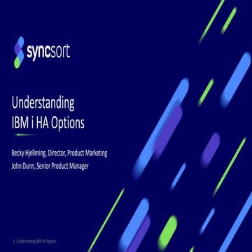 Understanding IBM i HA Options | PPT