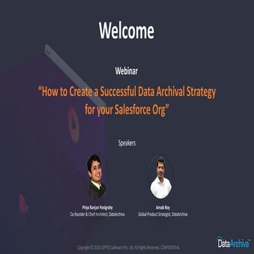 How To Create A Successful Data Archiving Strategy For Your Salesforce