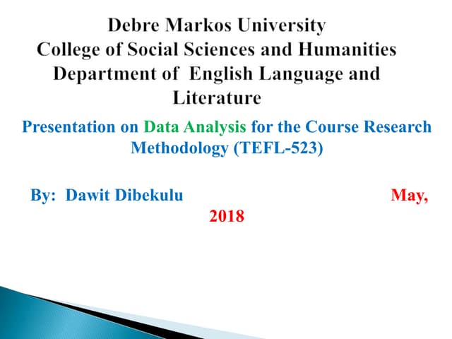 Chapter 10 Data Analysis And Presentation Ppt 2022