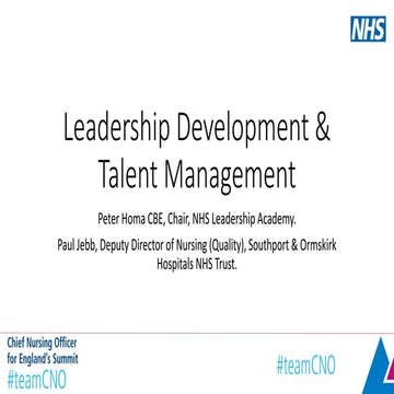Leadership Development and Talent Management | PPTX