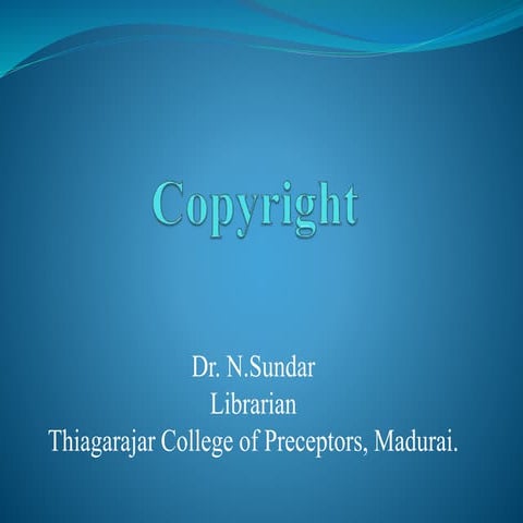 Library Copyright | PPT
