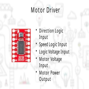 Basic Principles & Uses of a Motor Driver | PPTX