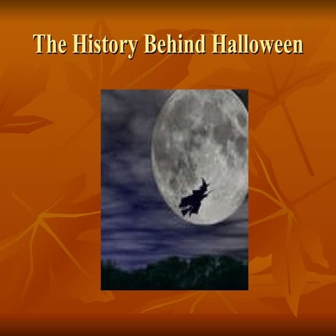 Origins of Halloween | PPTX