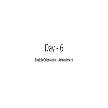 Day - 6.pptx | Educational Assessment | Education